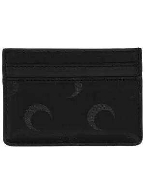 MARINE SERRE Card Holder With Print - Black