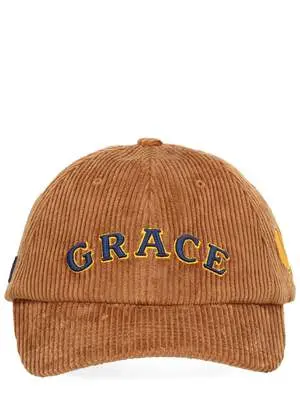 WALES BONNER Grace Baseball Cap - Brown