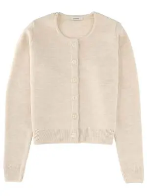 LEMAIRE Wool Blend Buttoned Cardigan - White
