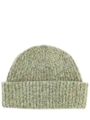 GANNI Wool And Mohair Beanie - Green