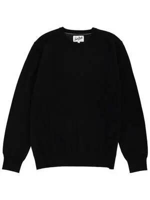 MC2 SAINT BARTH Wool Cashmere Blend Sweater - Black