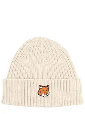 Maison Kitsuné Fox Head Cap - Beige