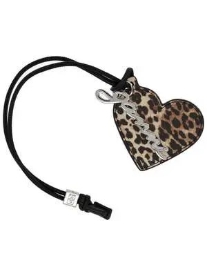 GANNI Bou Heart' Keychain - Animalier