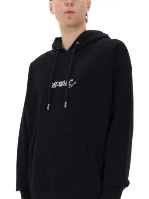 Off White Sweatshirt With Logo