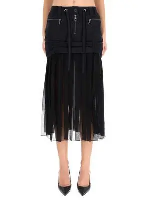 Dolce & Gabbana Silk Blend Midi Skirt