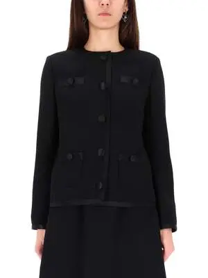 Dolce & Gabbana Double Crepe Single-breasted Jacket