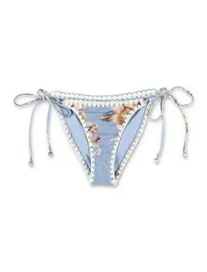 Zimmermann Awaken Bikini Brief - Chambray Blue Floral