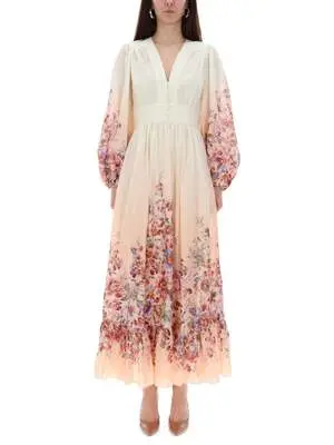 Zimmermann V-neck Long Dress - Multicolour