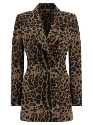 Dolce & Gabbana Animal Print Blazers For Women