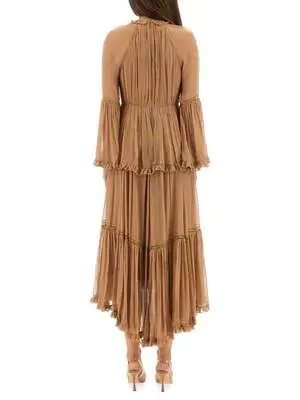Zimmermann Hypnotic Peplum Ruffle Dress