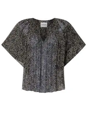 MARANT ETOILE Neslya Top - Black