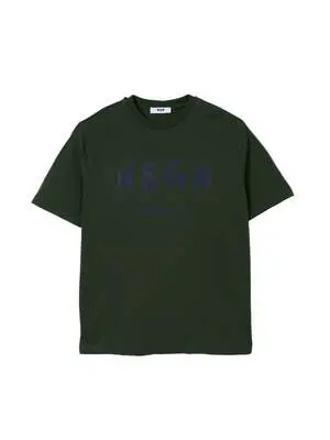 MSGM Logo T-shirt - Green