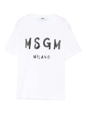 MSGM T-shirt With Logo - White