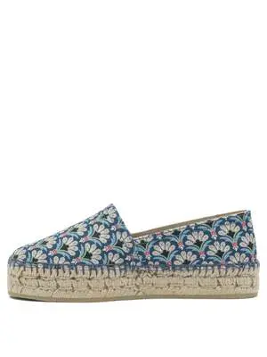 Etro Floral Printed Espadrilles - Blue