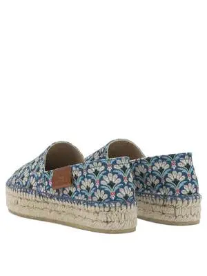Etro Floral Printed Espadrilles - Blue