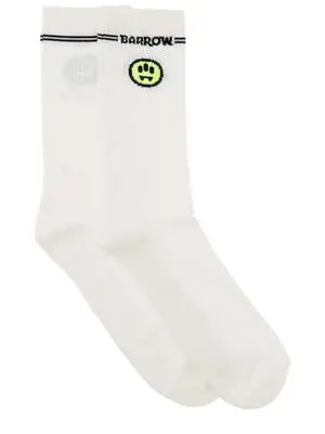 BARROW Logo Socks - White