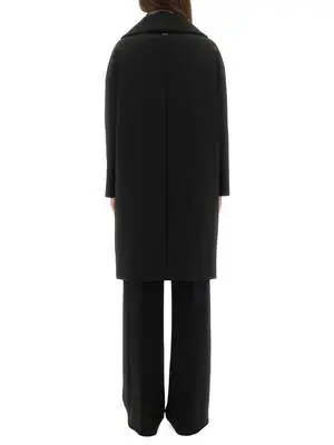 Herno Wool Coat With Technical Bib
