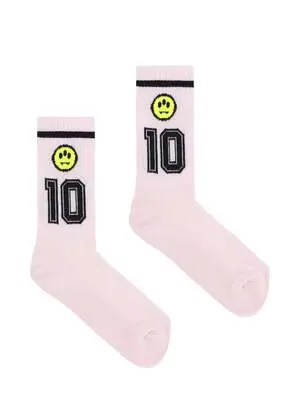 BARROW Printed Crew Socks - Pink