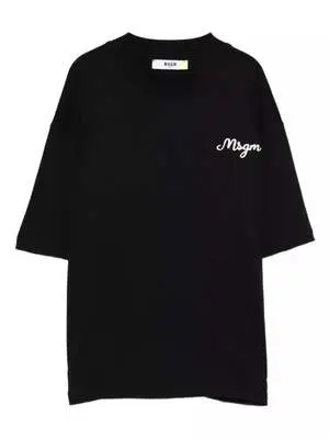 MSGM T-shirt In Jersey - Black