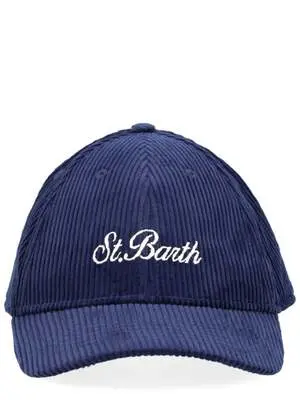 MC2 SAINT BARTH Corduroy Baseball Cap - Blue