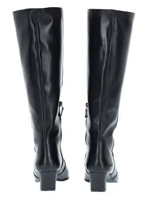 STUART WEITZMAN Stassi Leather Boots - Black