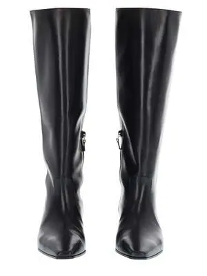 STUART WEITZMAN Stassi Leather Boots - Black