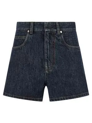 Fendi Ff Padded Denim Shorts