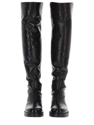 STUART WEITZMAN Leather Over-the-knee Boot - Black