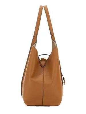 TOD'S T Timeless Tote Bag - Buff