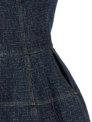 Fendi Ff' Denim Dress