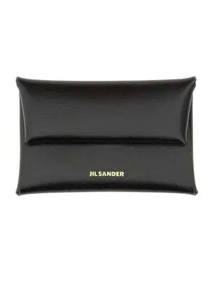 JIL SANDER Envelope Coin Purse - Black
