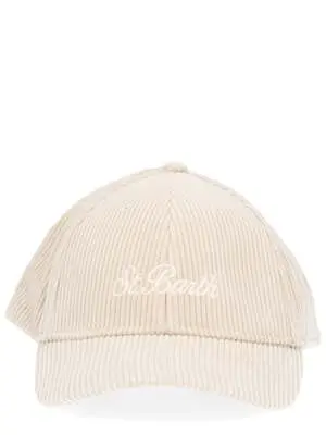 MC2 SAINT BARTH Corduroy Baseball Cap - Beige