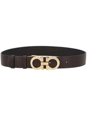 FERRAGAMO Reversible 'hooks' Belt - Brown
