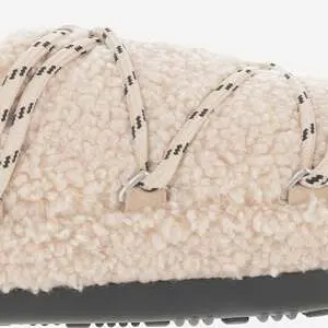 Moon Boot Teddy Slipper In Shearling