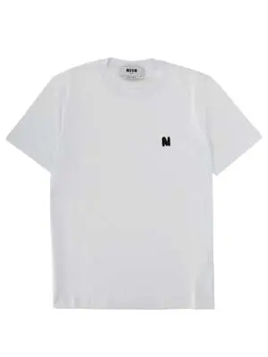 MSGM Monogram Logo T-shirt - White