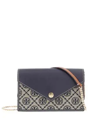 Tory Burch Wallet With Chain - Blue