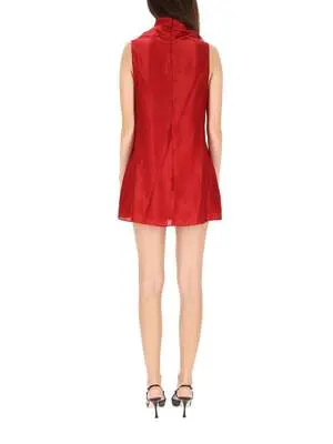 Khaite Daria Mini Dress - Red