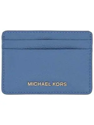Michael Kors Card Holder With Logo - Blue