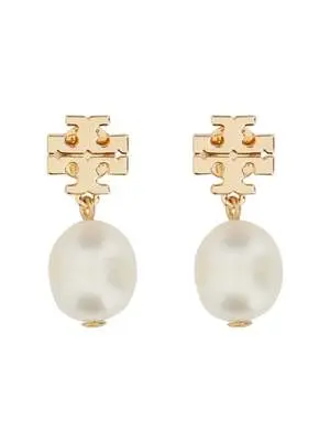 Tory Burch Kira Pearl Drop Earrings - Gold