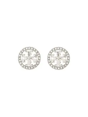 Tory Burch Icon Stud Earrings - Silver