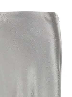 Tory Burch Satin Midi Skirt