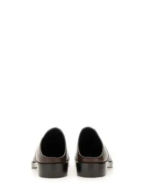 Dries Van Noten Leather Clogs