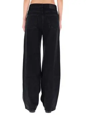 ROTATE BY BIRGER CHRISTENSEN Button Detailed Jeans - Black