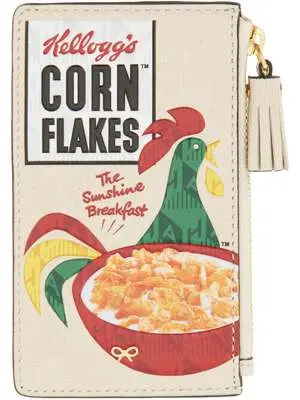 ANYA HINDMARCH Card Holder 'cornflakes - Beige