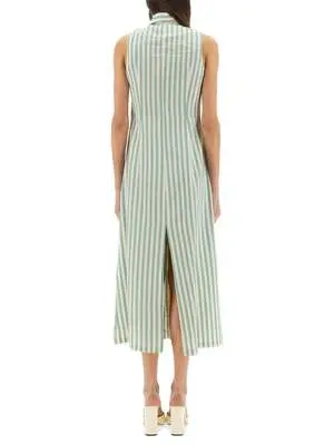 ALYSI Stripe Chemisier Dress