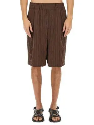 Dries Van Noten Pleated Shorts For Men
