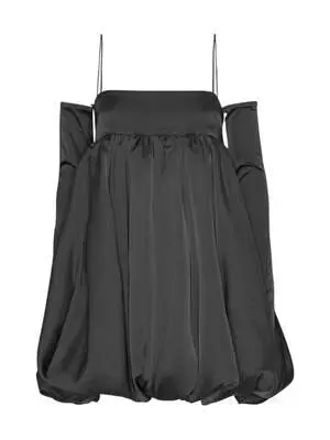 ROTATE BY BIRGER CHRISTENSEN Mini 'bubble' Dress - Black