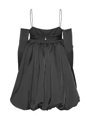 ROTATE BY BIRGER CHRISTENSEN Mini 'bubble' Dress - Black