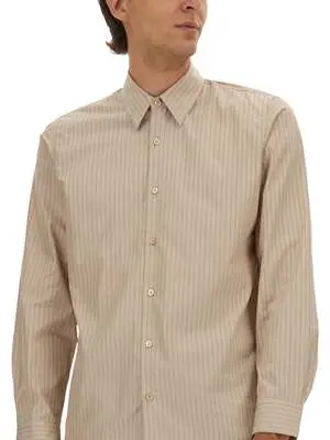Dries Van Noten Striped Shirt - Beige