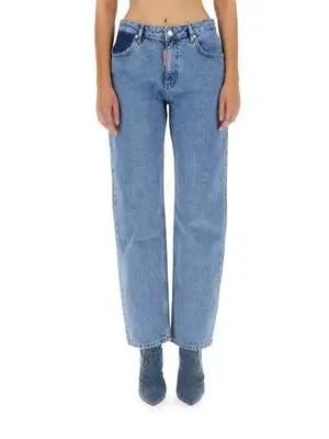 Moschino Jeans Belted Bottoms For Women
